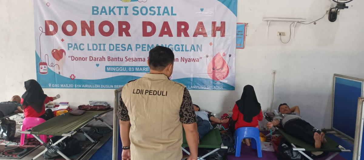 LDII Pemanggilan Helat Donor Darah Wujudkan Kepedulian Sosial - Lembaga Dakwah Islam Indonesia
