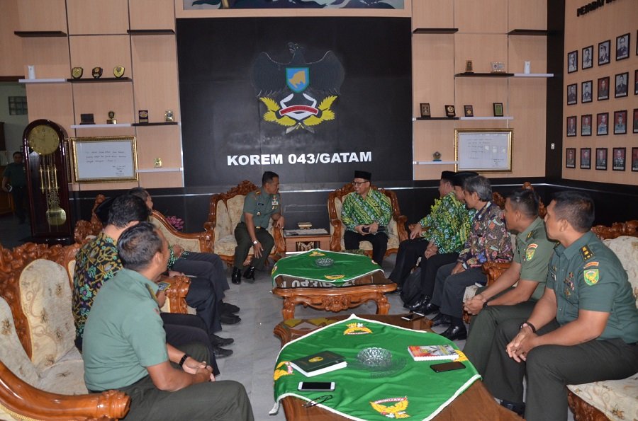 Danrem Gatam Terima Audiensi DPW LDII Lampung - Lembaga Dakwah Islam Indonesia