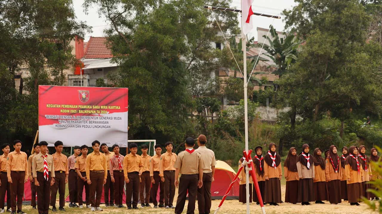 Kodim 0905 Balikpapan Gelar Pembinaan Pramuka Saka Wira Kartika di Ponpes LDII - Lembaga Dakwah ...